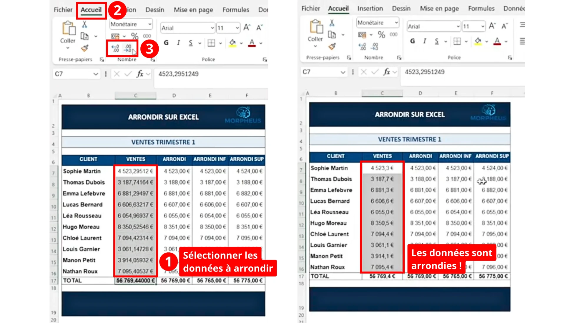 Arrondir un chiffre sur Excel : 3 méthodes simples et efficaces ...