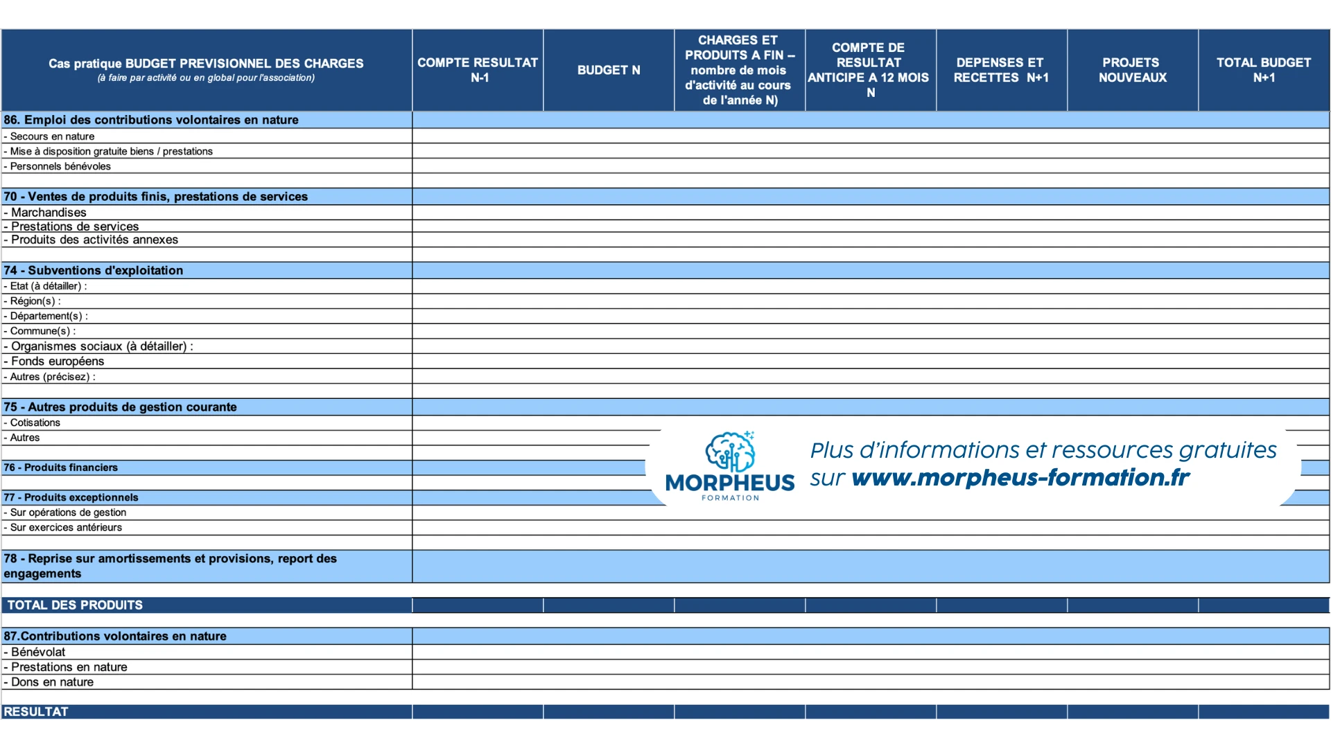 Budget prévisionnel association : modèle Excel gratuit 2026 | Morpheus ...